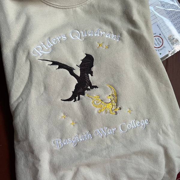 Riders Quadrant Sweatshirt/ Licensed Fourth Wing Merch/ Embroidered ...