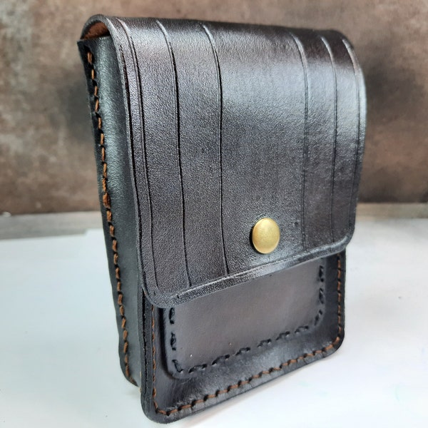 Leather Small Belt Pouch | Leather Belt Wallet | Mini Card Wallet ...
