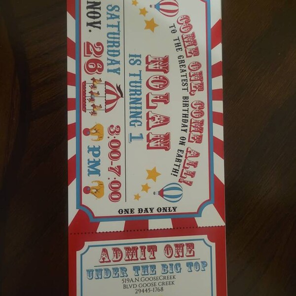 Vintage Circus Carnival Diaper Raffle Game, JPG & PDF Instant Download ...