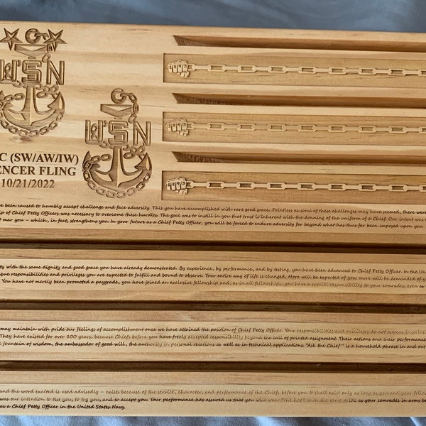 Navy Chief's Creed Military Challenge Coin Display Holder - Chief Petty ...