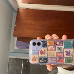 Stamps Clear Phone Case, Unique Vintage Phone Case for iPhone - Etsy