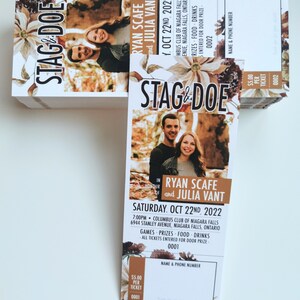 Stag and Doe Vintage Ticket Design - Etsy Canada