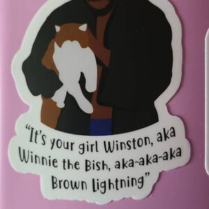 MAGNET Winnie the Bish Aka Aka Aka Brown Lightning New Girl - Etsy
