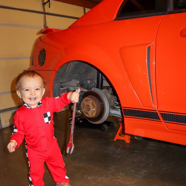 Red Race Car Driver Outfit, Race Car Themed Photo Props, Baby Race Car ...