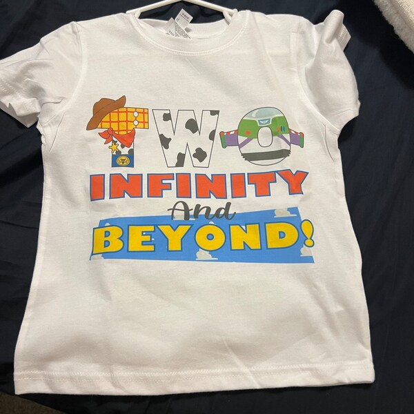 Two Infinity and Beyond Shirt, Toy Story Birthday Shirt, Woody Birthday ...