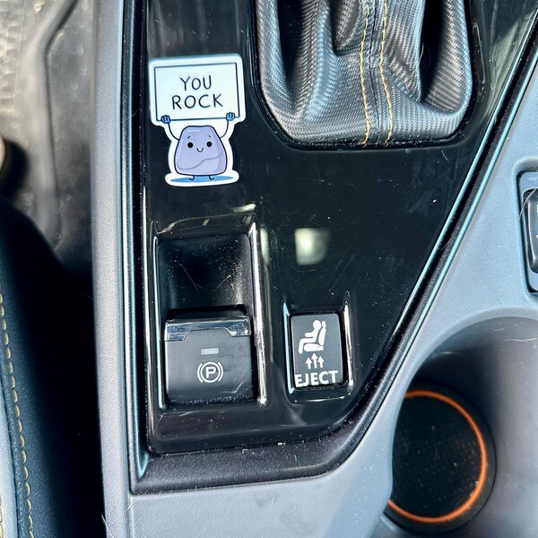 Eject Button Decal, Car Decal, Eject Passenger Button, Blank Button ...