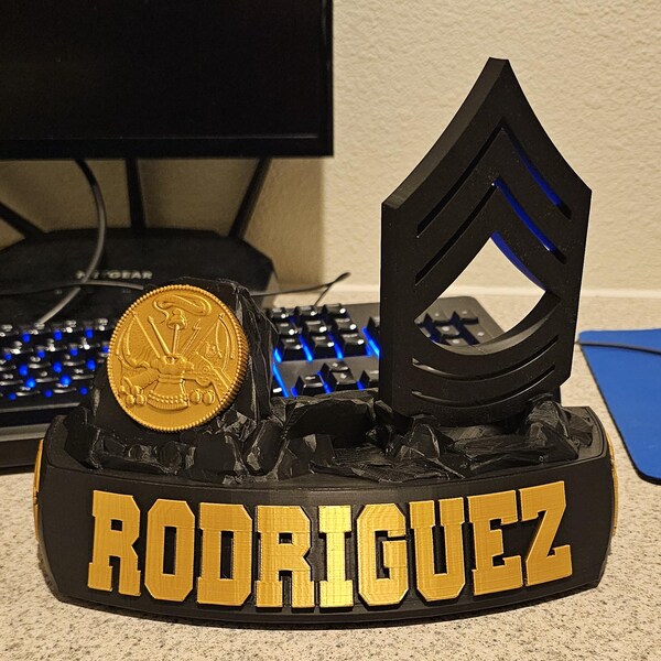 US Army 3D Printed Rank Insignia - 2 Styles - Etsy