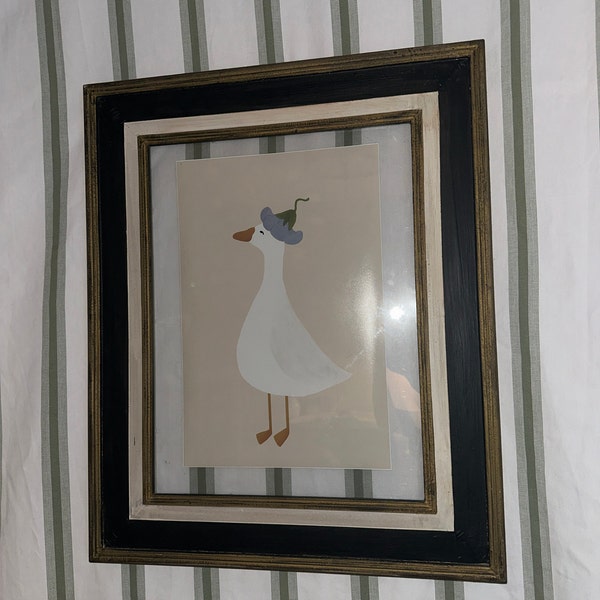 Silly Goose Wall Art Cute Goose Poster Pale Pink Girl Nursery Decor ...