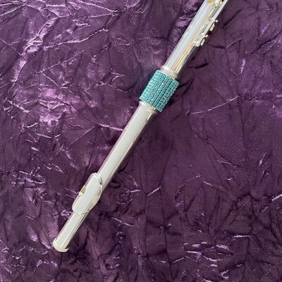 Silver Flute Key Necklace With Matching Silver Plated Snake Chain ...