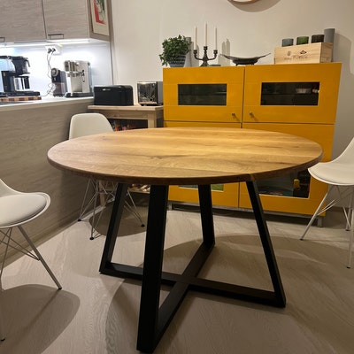 Dining Table Leg for ROUND EXTRA LARGE Table Top,industrial Style Table ...