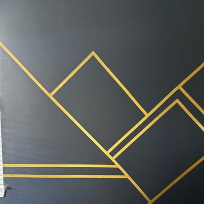 Geometric Wall Decal, Geometric Line, Wall Sticker, Peel and Stick ...