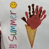 Ice Cream Handprint Art: Summer Craft Project (PDF Download) - Etsy