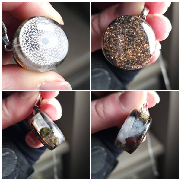 SET 7 Chakras Charging Plate and Coasters. Orgone Accumulator for ...