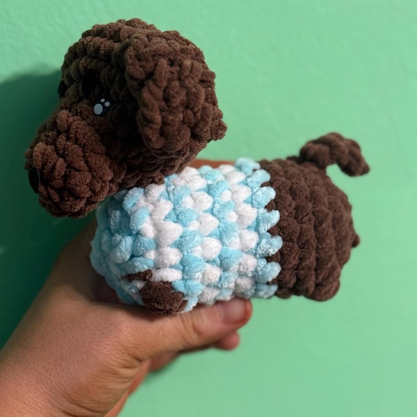 Dachshund Dog Crochet Patterns, Stuffed Animal Crochet Pattern ...