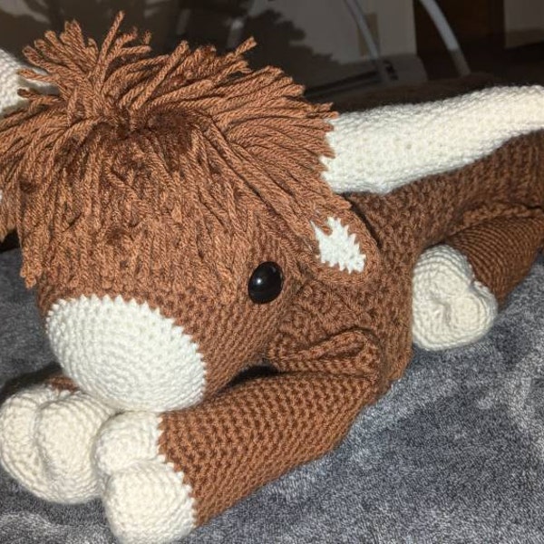 3in1 Highland Cow Folding Baby Blanket Crochet Pattern | Scottish Cow ...