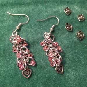 Tiny Swirl Heart Charms Very Small Love Valentine Mini Hearts Jewelry ...