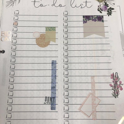 Watercolor Planner Bundle Printable Daily Weekly Monthly Blank Planner ...