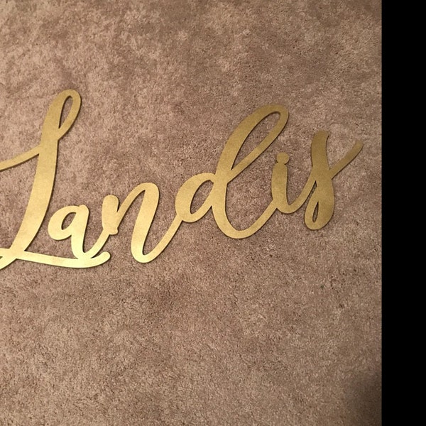 Baby Name Sign, Baby Room Decoration, Hand Calligraphy Style Nursery ...