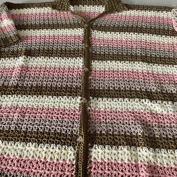 Crochet Chevron Cardigan Written Pattern PDF (eng) - Etsy