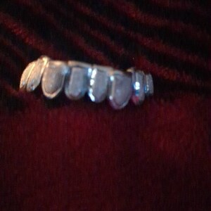 Silver Grillz 925 Sterling Custom Silver Teeth Real Diamond Cut Silver ...