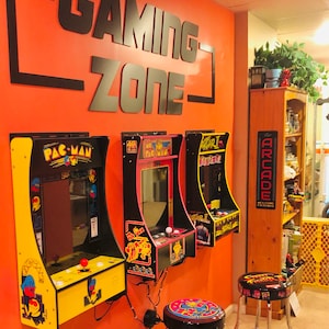 Arcade Sign Vertical, Gamer Gift, Custom Arcade Decor, Game Room Sign ...