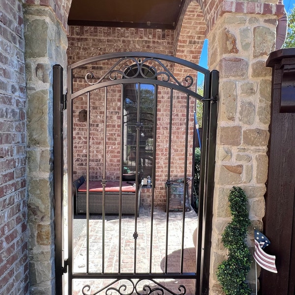 Decorative Metal Entry Gate - Custom to Fit 36" Wide Space! 40" Tall at ...
