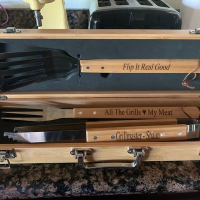 Personalized Grill Tools, Engraved Grill Tools, Grill Set, Grill Gifts ...