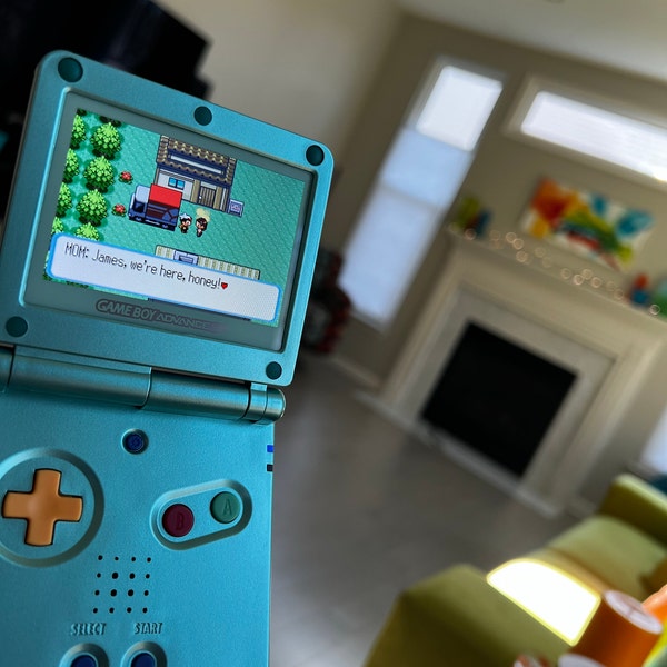 BMO “beemo” Custom Game Boy Advance Gba SP Uv Printed Face With IPS V2 Screen, Custom 900 Mah ...