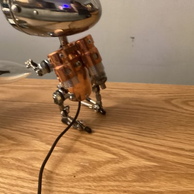 Rocket Ship Steampunk Robot Desk Lamps robot Detachable From the Rocket ...