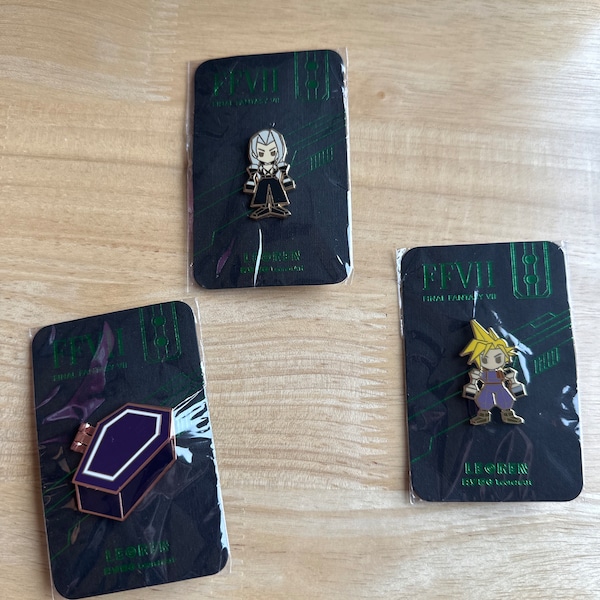 Final Fantasy VII Remake / FF7R - Polygon Hard Enamel Pin - Etsy