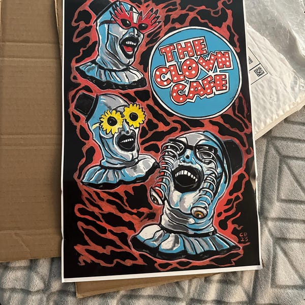 The Clown Cafe (print) - Etsy