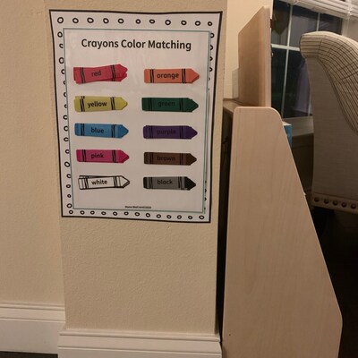 Color Matching Game, Busy Book Printable, Educational Activity ...