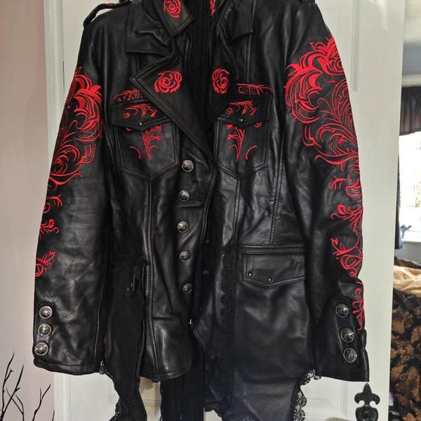 Men’s Gothic Cyberpunk Hooded Duster Coat – Black Cotton Sleeveless ...