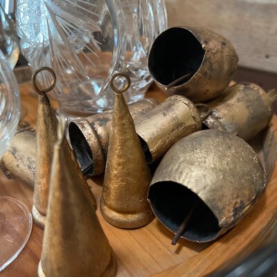 Clever Mix of Beautiful Old World Tin Bells/11 Bells - Etsy