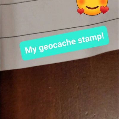 Geocaching Stamp / 0.4 or 0.7 Small Geocache Stamp for Signing Log ...