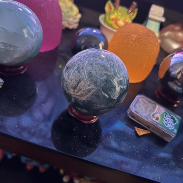 Natural Blue Lace Agate Sphere Orb , Crystal Collection , Stunning ...