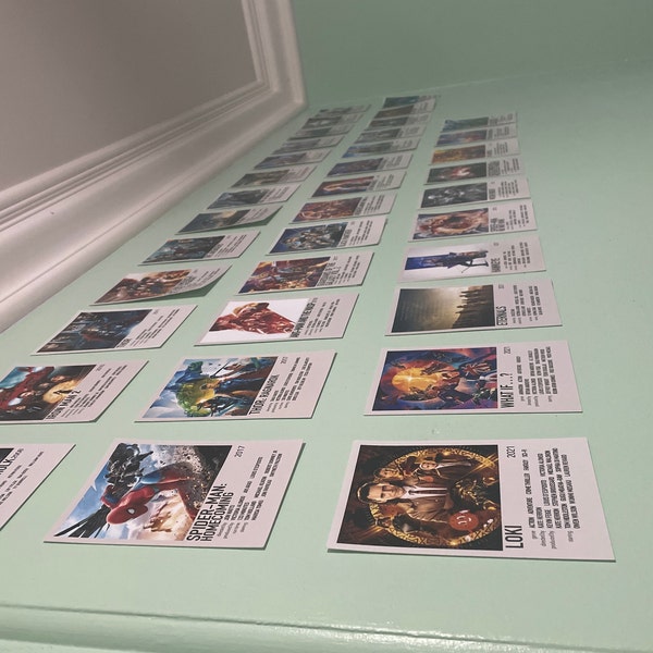 Marvel MCU Mini Poster Prints, Movies and TV Shows (6x4inch), *physical ...