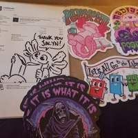 VS067 Worm on a String Medusa Vinyl Sticker / Y2K Kidcore - Etsy