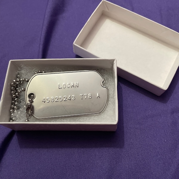Logan "wolverine" Stainless Steel WWII Military Dog Tag Set X-men Movie ...