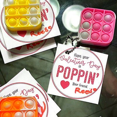Hope Your Valentines Day is Poppin Digital Printable Pop It Valentine ...