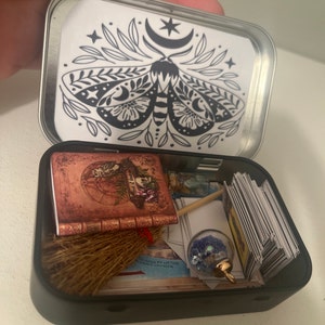 Mini Tarot Cards, Mini Grimoire, Mini Altar, Mini Spell Kit, Psychic ...