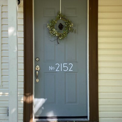 House Number Decal, Street Address Sticker for Home, Apartment Door ...