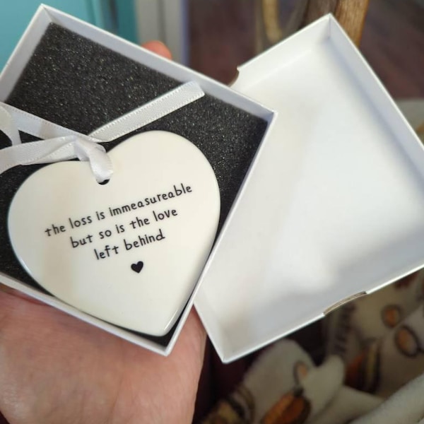 Sympathy Gift - Memorial Ornament - the Loss is Immeasurable but so is ...
