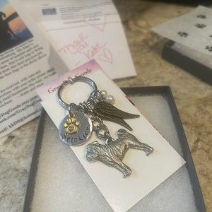 German Shorthaired Pointer Memorial Keychain, GSP Key Chain, Dog ...