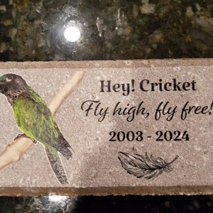 Personalized Cat Memorial Stone. 8x4 Stone Brick. Burial Marker. Indoor ...