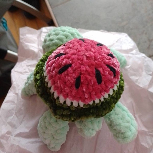 NEW Handmade Fruit Turtle Crochet Plushie | Amigurumi Birthday Gift ...