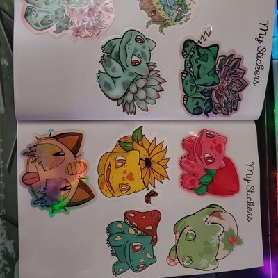 Bulbasaur Stickers Pokemon Stickers PKMN Stickers Christmas Pudding ...