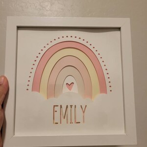 Cat Shadow Box Custom Layered Paper Art Papercut Template | Etsy