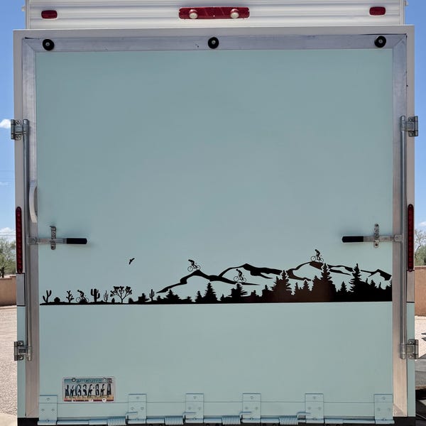 Desert Landscape Cactus Vinyl Decal, Bumper Sticker. for Side of Truck ...