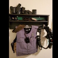 Wall Mounted Duty and Tactical Gear Rack Thin Blue Line - Etsy Canada